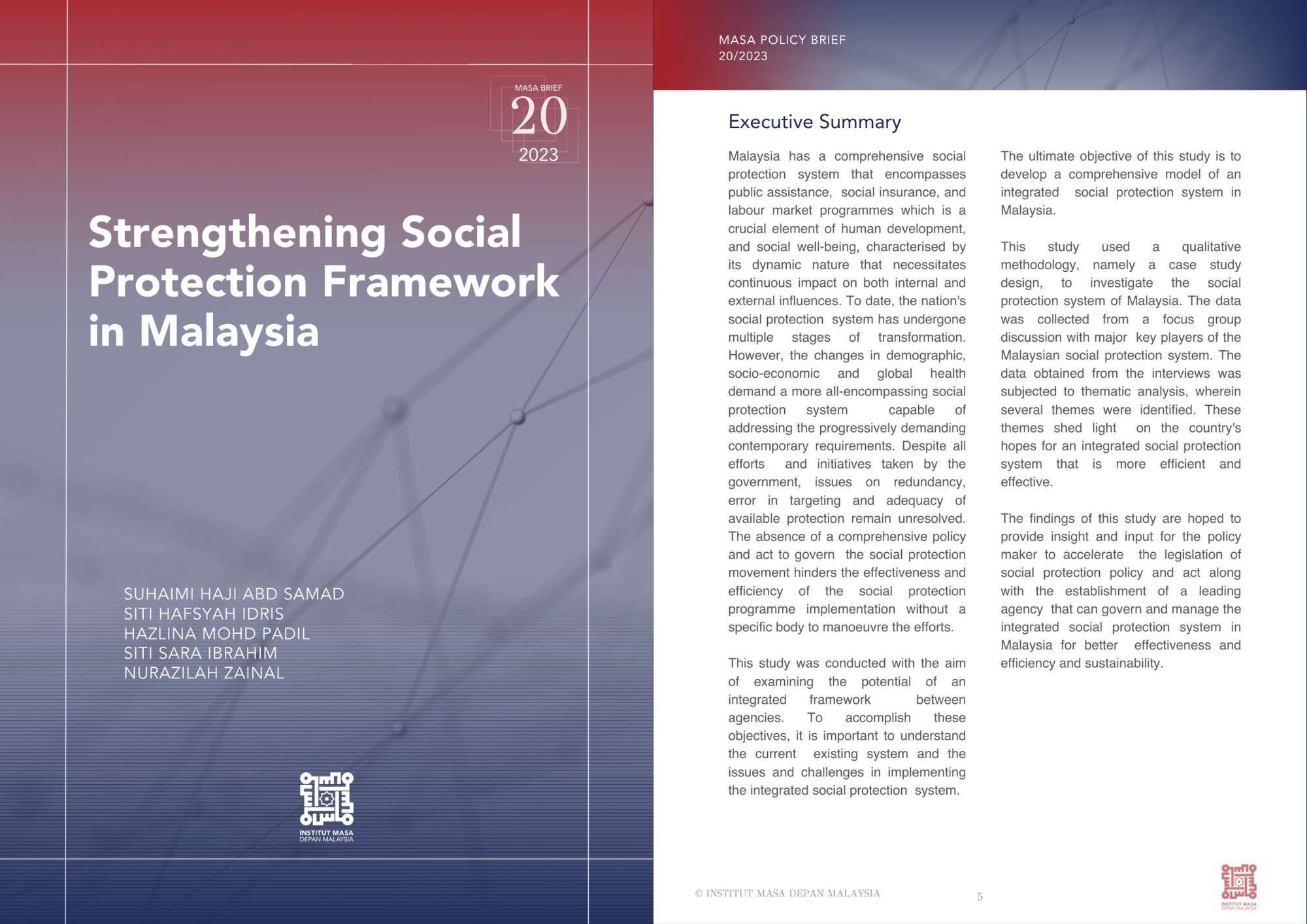 #20: Strengthening Social Protection Framework in Malaysia - Institut ...